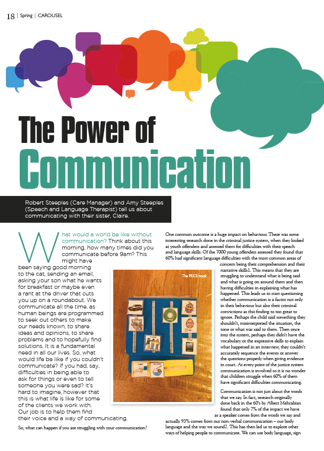 The power of communication - Challenging Behaviour Foundation